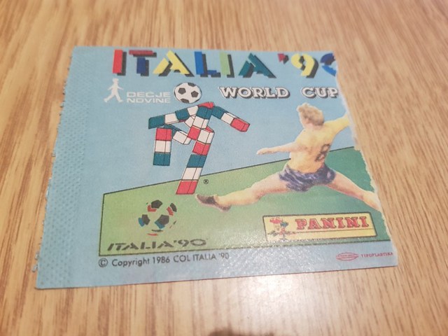 Kesica prazna Italija 1990 (Decje novine) Italy 90 (1)