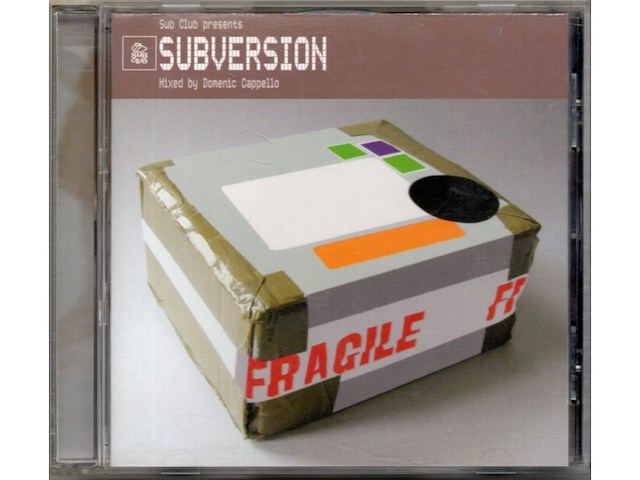 Domenic Cappello – Subversion  [CD]