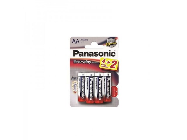 PANASONIC baterije LR6EPS/6BP -AA 6kom, Alkaline Everyday power