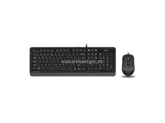 A4 TECH F1010 FSTYLER USB YU siva tastatura + USB sivi miš