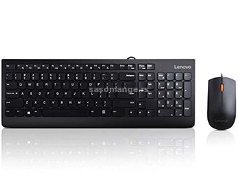 LENOVO 300 Žični set, Tastatura+miš, US raspored (GX30M39606)