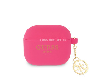 Torbica Guess Silicone za Airpods 3 4G Charm pink (GUA3LSC4EF)
