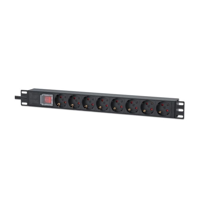 PDU kabl Intellinet 715126 19"/1U sa 8 utilnica/prekidač/2m
