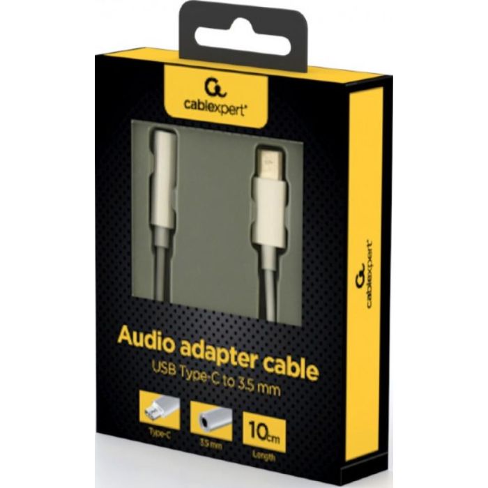 A-CM-3.5F-01 Gembird USB type-C plug to stereo 3.5 mm audio adapter cable, white