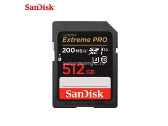 SANDISK SDXC 512GB Extreme Pro 200MB/s V30 UHS-I Class10 U3 V30