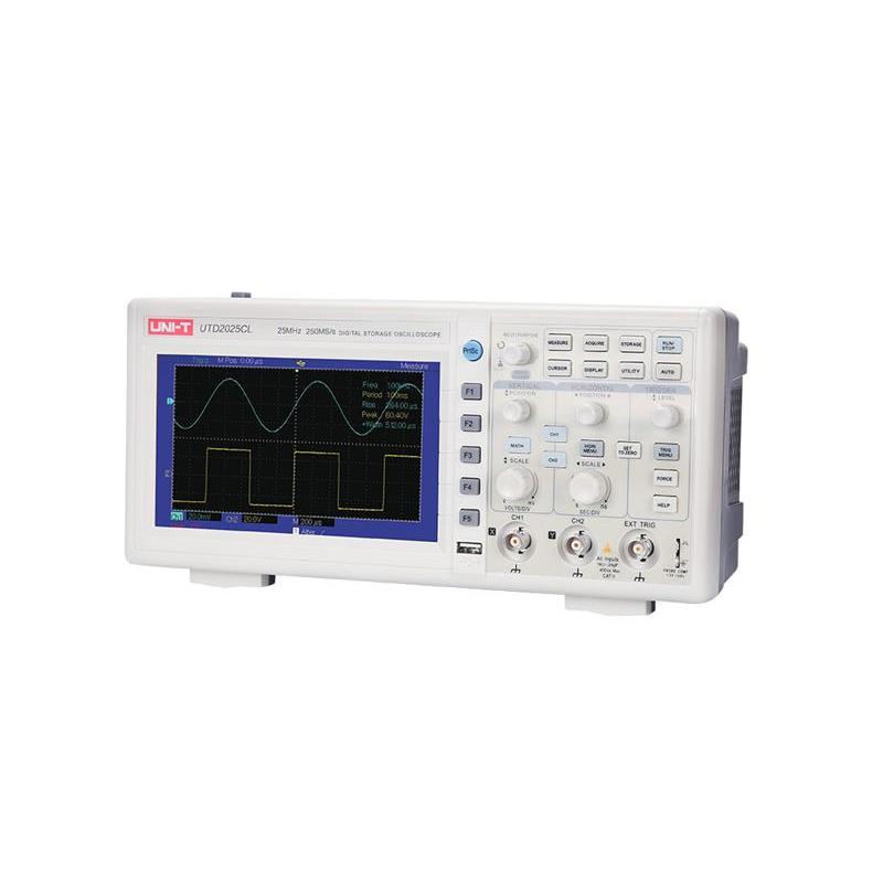 UTD2025CL | UNI-T, Digital Storage Oscilloscope 2ch. 25MHz 250MS/s 25kpts