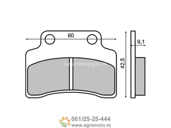 Disk pločice kineski skuter 2T 4T 50cc 125cc 150cc