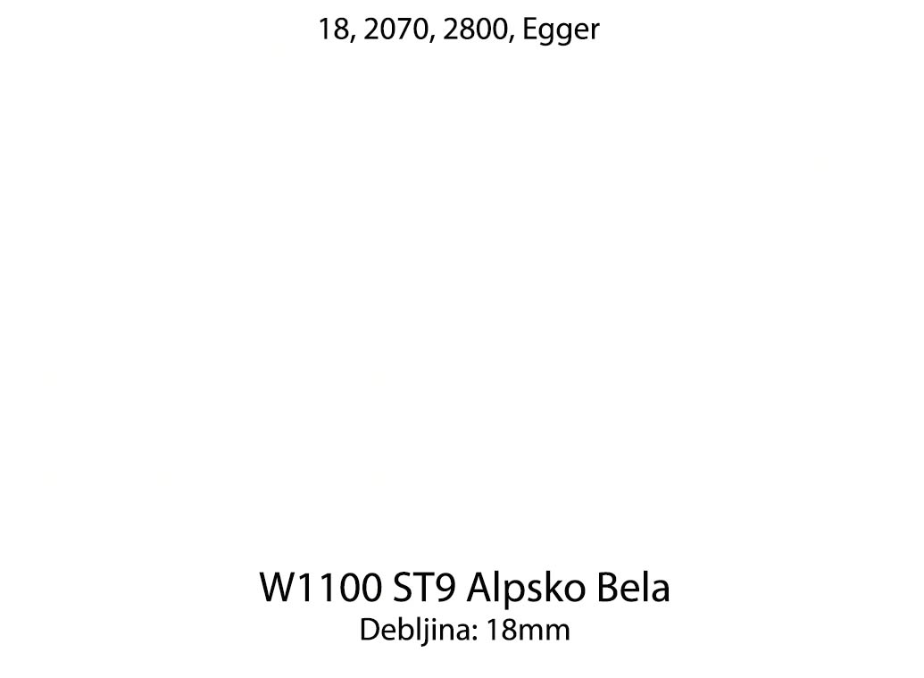 Onlinenamestaj W1100 ST9 Alpsko Bela