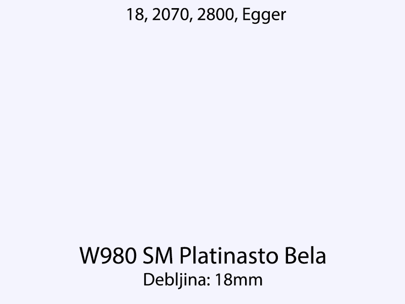 Onlinenamestaj W980 SM Platinasto Bela