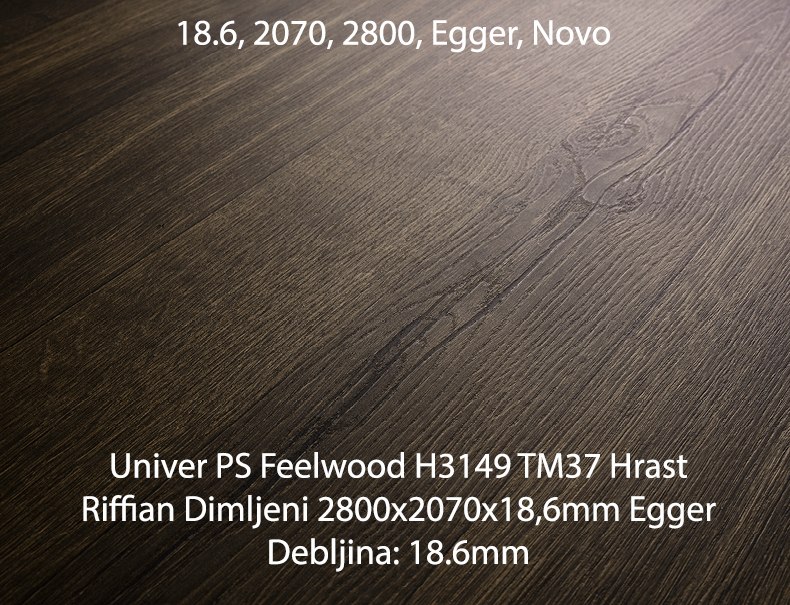 Onlinenamestaj PS Feelwood H3149 TM37 Hrast Riffian Dimljeni