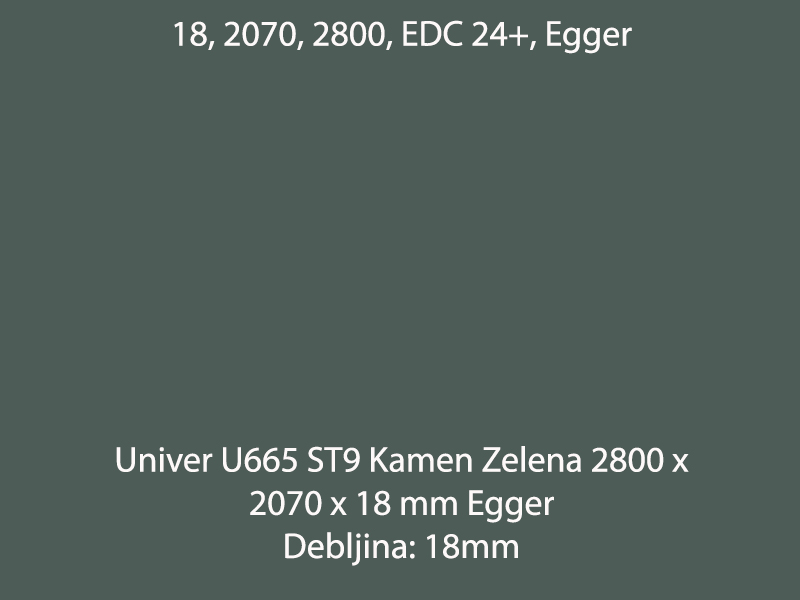 Onlinenamestaj U665 ST9 Kamen Zelena