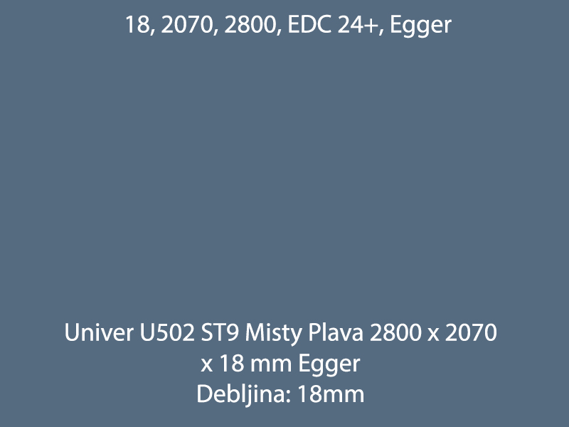 Onlinenamestaj U502 ST9 Misty Plava