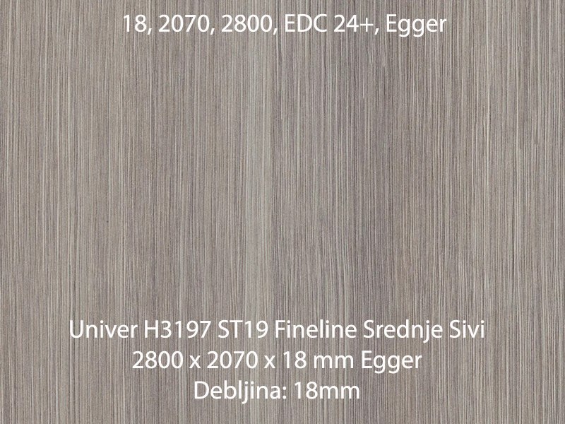 Onlinenamestaj H3197 ST19 Fineline Srednje Sivi