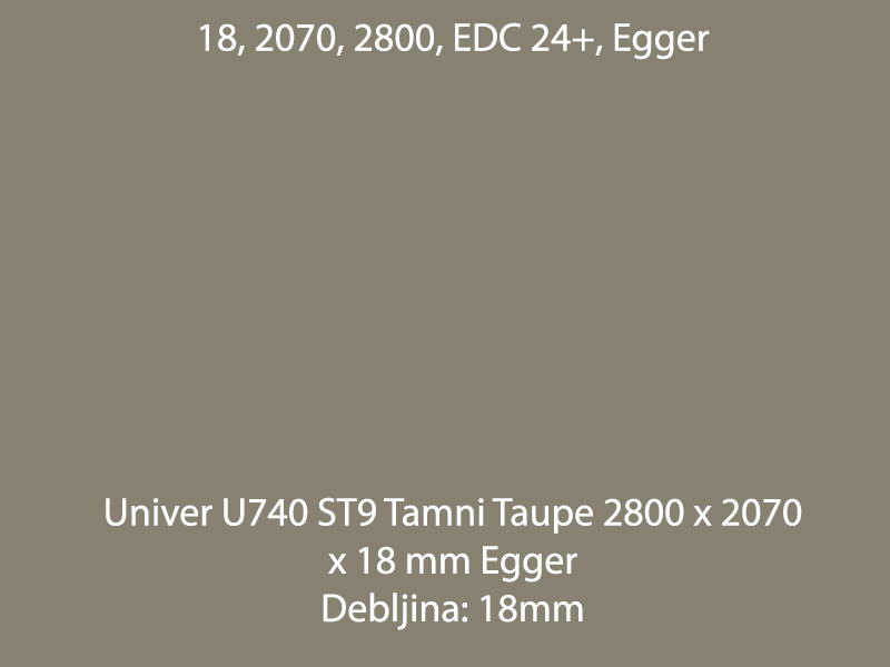 Onlinenamestaj U740 ST9 Tamni Taupe