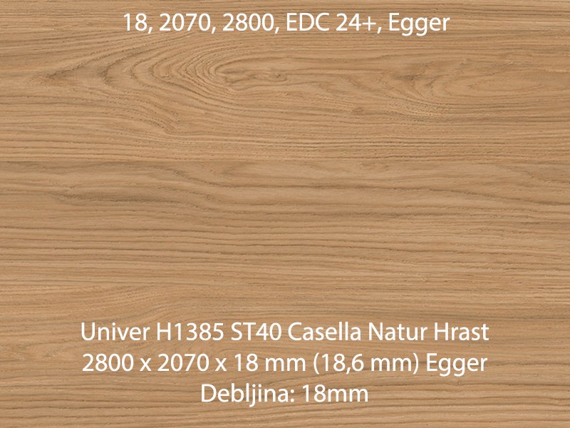 Onlinenamestaj H1385 ST40 Casella Natur Hrast