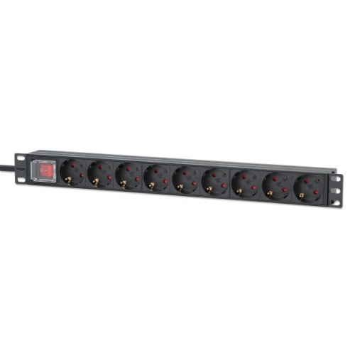 PDU kabl Intellinet 715133 19"/1U sa 9 utilnica/prekidač/2m