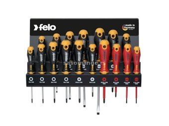 FELO Set šrafcigera Ergonic sa VDE šrafcigerima SL/PH/PZ/TX 17/1 40091743