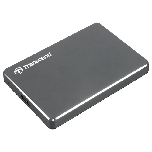 TRANSCEND 2TB 2.5", USB 3.1, StoreJet® 25C3, (Siva) - TS2TSJ25C3N 2TB, Siva, 2.5", USB 3.1