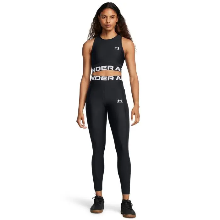 Women‘s leggings HeatGear Rib Legging Black - Under Armour