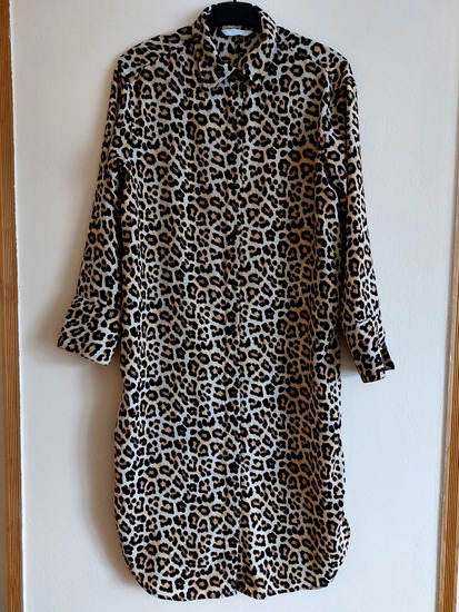 H&M leopard print košulja-haljina