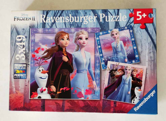 FROZEN "3 u 1" puzle 3 x 49 Ravensburger Puzzle