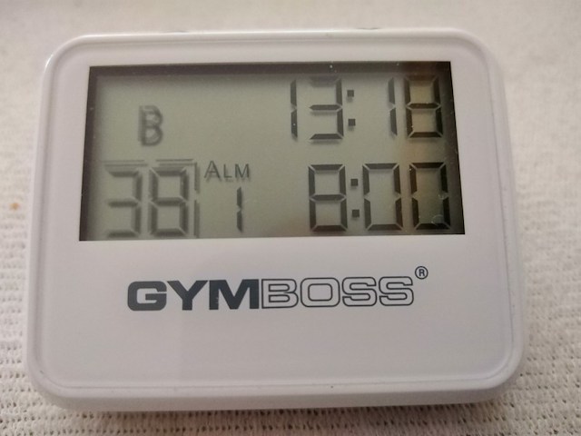 Gymboss Interval Timer and Stopwatch - White/Gray Gloss