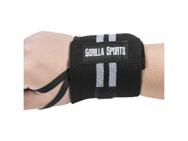 GORILLA SPORTS Steznici za zglobove (siva boja)