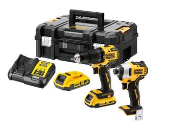 DeWALT Set aku alata/ vibraciona bušilica DCD709 + udarni odvrtač DCF809 18V; 2x2/0 Ah XR DCK2062D2T