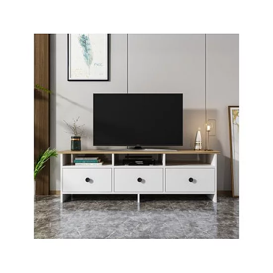 HANAH HOME TV POLICA OSLO WHITE CENA