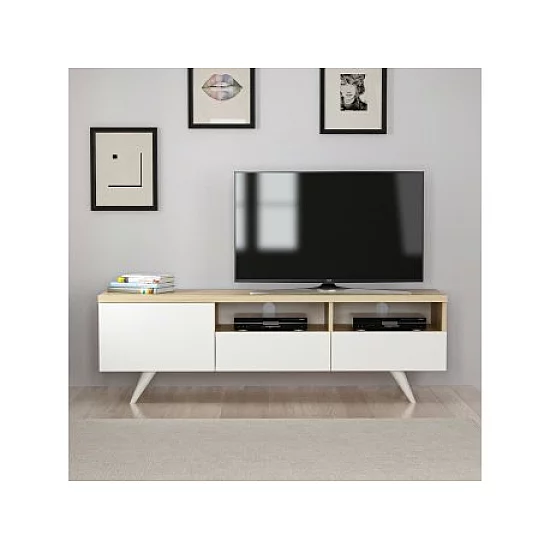 HANAH HOME TV POLICA BRUKSEL WHITE CENA