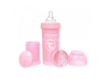 TWISTSHAKE FLAŠICA ZA BEBE 260 ML PASTEL PINK