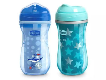 CHICCO čaša 12m+, active cup, plava