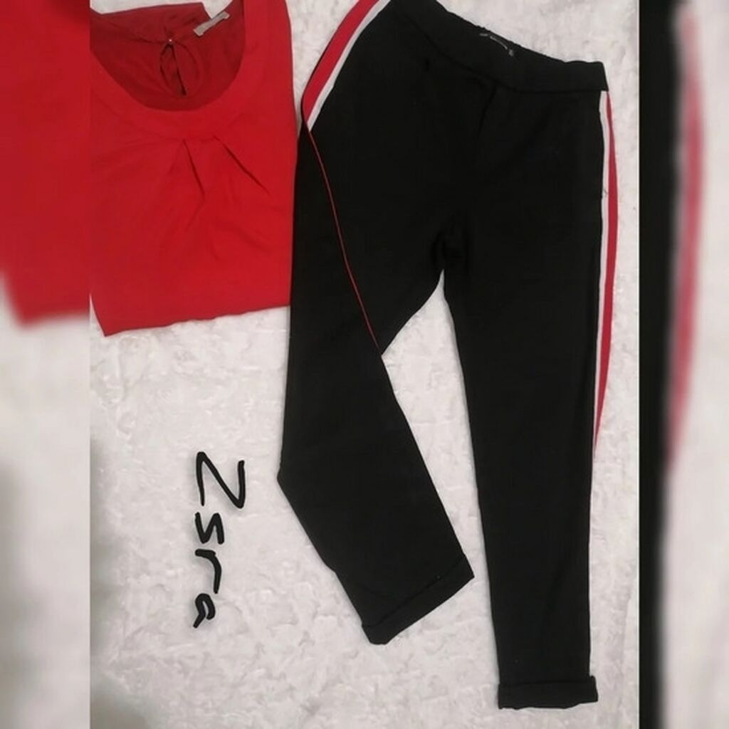 Pantalone, S (EU 48), Zara, bоја - Crna