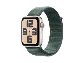 Apple Watch SE GPS 40mm Starlight Aluminium Case with Lake Green Sport Loop