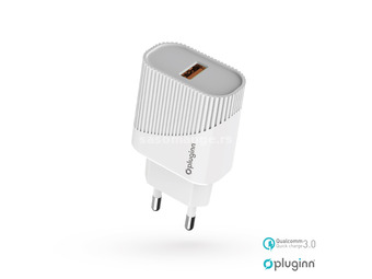 Kucni punjac Pluginn PI-D52S, QC3.0 18W sa micro USB kablom beli CE