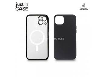 JUST IN CASE 2u1 Extra case MAG MIX PLUS paket crni za iPhone 14 Plus