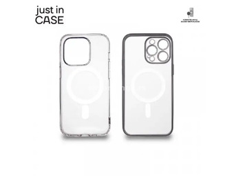 JUST IN CASE 2u1 Extra case MAG MIX paket srebrni za iPhone 14 Pro Max