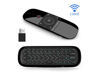 Air Mouse wireless tastatura I mis, IR daljinski crni