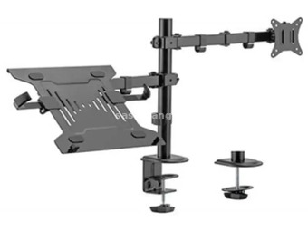 GEMBIRD MA-DA-03 Podesivi stoni drzač za monitor+ nosač za laptop