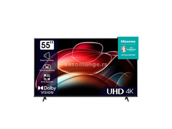 Televizor Hisense H55A6K Smart, LED, 4K UHD, 55"(140cm), DVB T/C/T2/S2