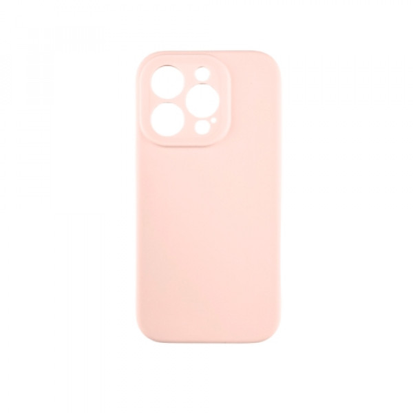 Silikonska SOFT futrola sa zaštitom kamere iPhone 15 PRO BEBI-ROZE