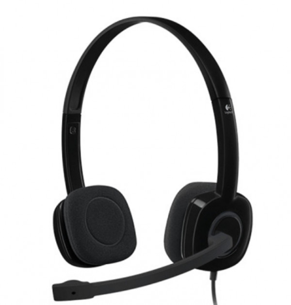 LOGITECH_ H151 Stereo Headset single jack slušalice sa mikrofonom crne