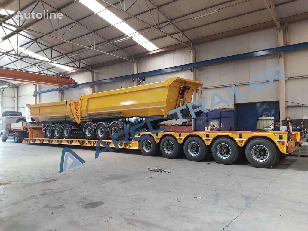 Nova Arel Trailer FRONT LOADING LOWBED TRAILER 4 AXLE AT STOCK poluprikolica sa niskom platformom