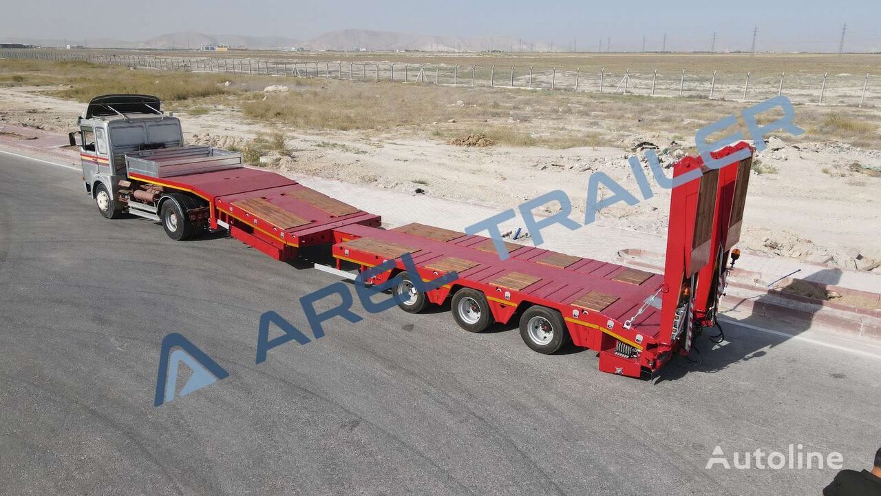 Nova Arel Trailer 3 AXLE LOWBED TRAILER HYDRAULIC RAMP CUSTOMIZE poluprikolica sa niskom platformom