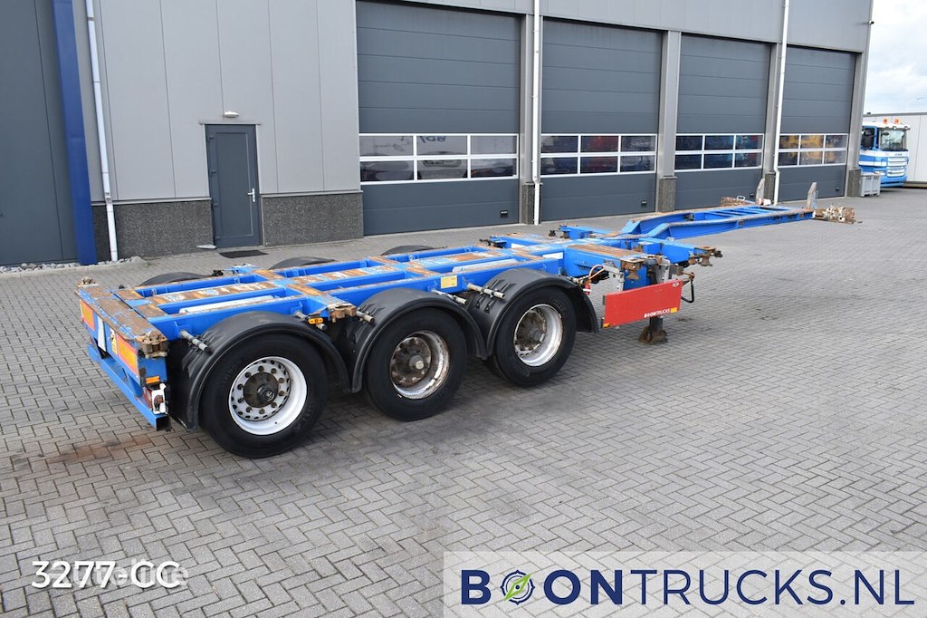 Pacton T3-010 | 2x20-30-40-45ft HC * 3x EXTENDABLE * NL TRAILER poluprikolica za prevoz kontejnera