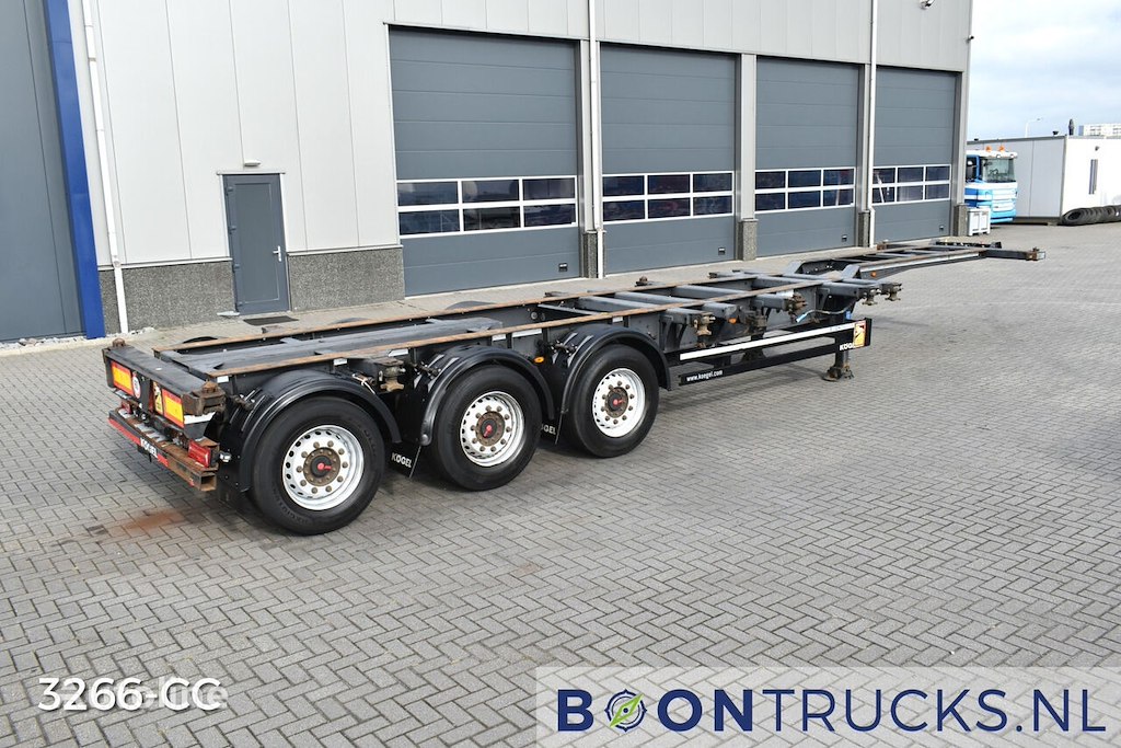 Kögel PORT 40 SIMPLEX 20 | 2x20-30-40ft HC * SAF/DISC * LIFT AXLE * EN poluprikolica za prevoz kontejnera