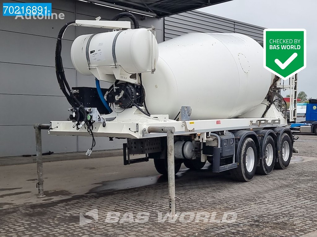 De Buf BM12-39-3 3 axles 2x Lenk Achse 12m3 Beton Mixer Hydraulik Concr poluprikolica betonska mešalica