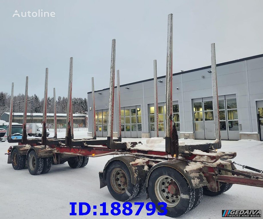 MALKKI RJ4-10200 - 4 Axles šumarska prikolica