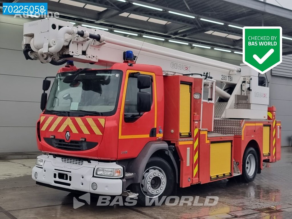 Renault Midlum 280 4X2 Superstructure not working! Manual Feuerwehr automehaničke lestve