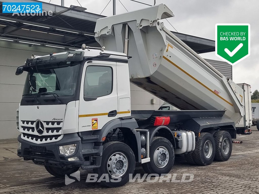 Mercedes-Benz Arocs 3246 8X4 14m3 Bennes Marrel Retarder Big-Axle Steelsuspens kiper